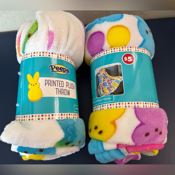 Toys | New Super Cute Peeps Plush Throw Blankets | Poshmark